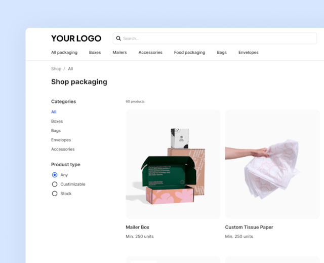 Packhelp Servizi Web (API) | Packhelp